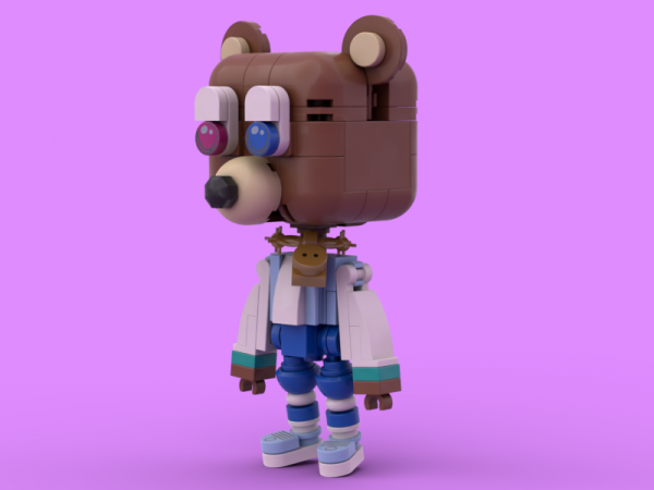 힙합엘이 - (재 업로드)그는 graduation을 만들었습니다...(lego kanye west bear graduation)